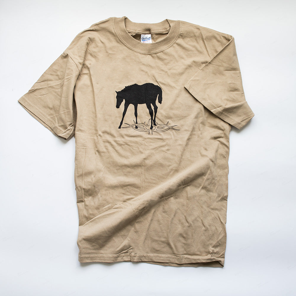 Motorpyscho Horse T-shirt Beige – Motorpsycho.store