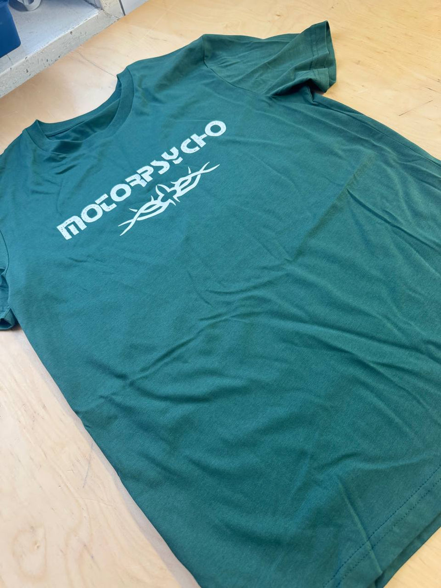 Motorpsycho Logo T-shirt Green – Motorpsycho.store